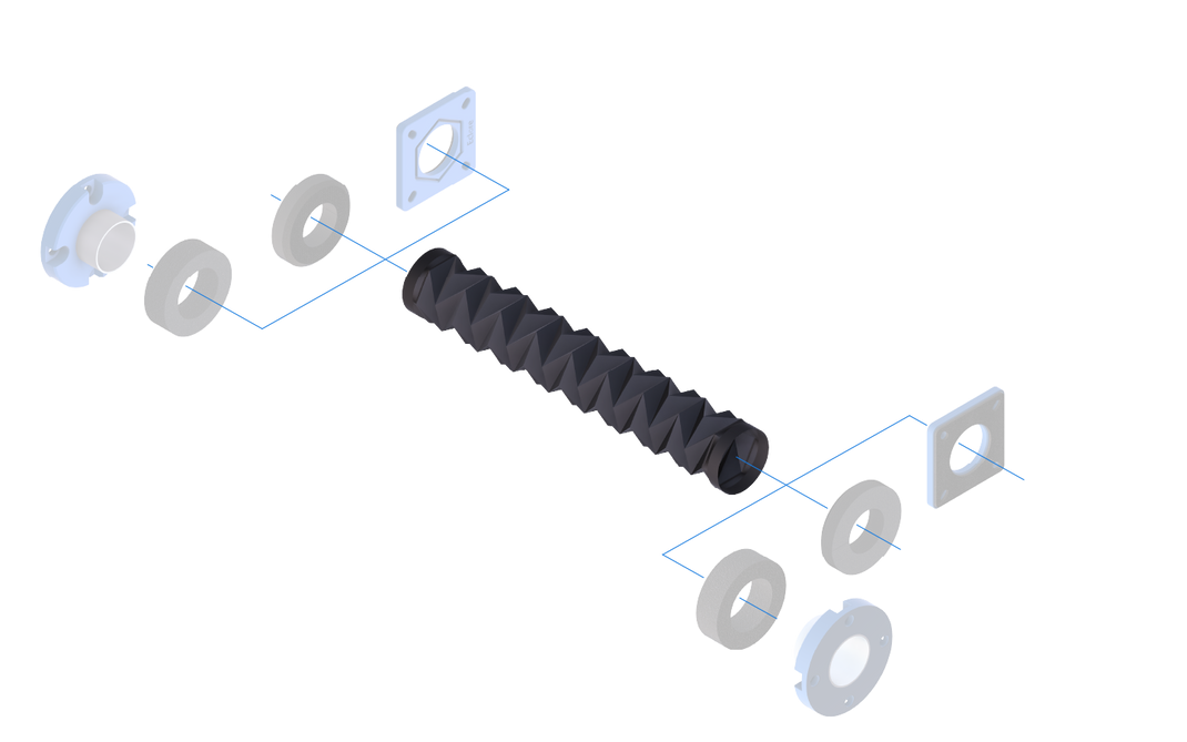 Cylindrical protective bellows – Eclore